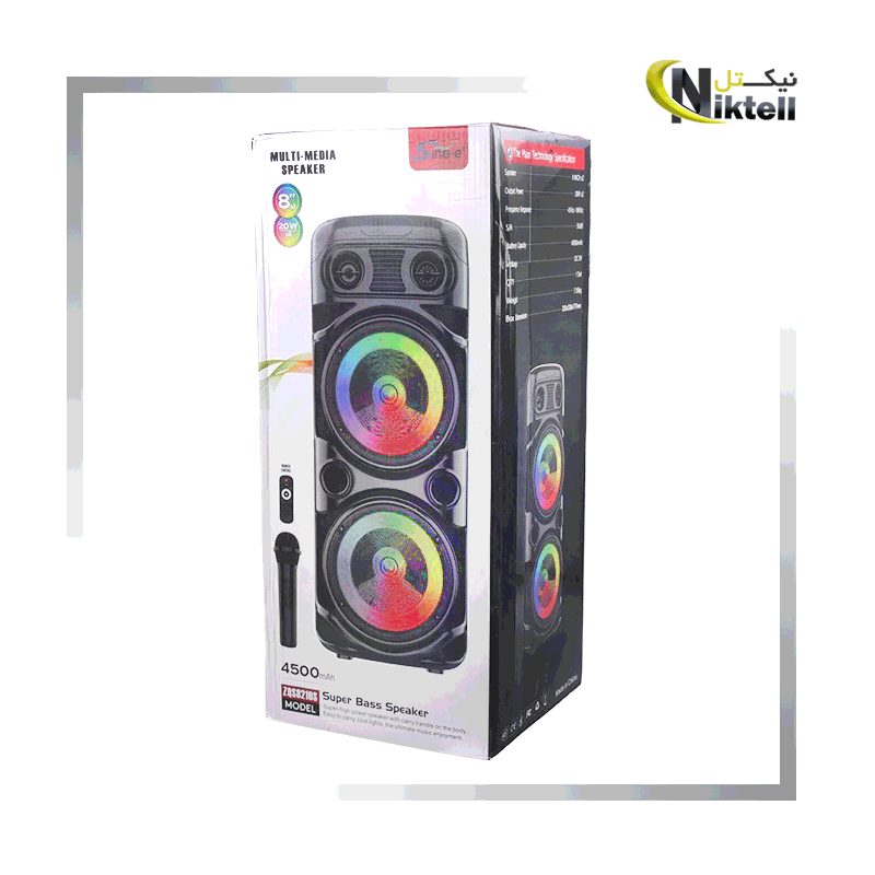 خرید اسپیکر بلوتوثی سینگ ای مدل ZQS 8210s | و کارائوکه